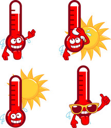 Cartoon Hot Thermometer Vector Images (over 2,200)