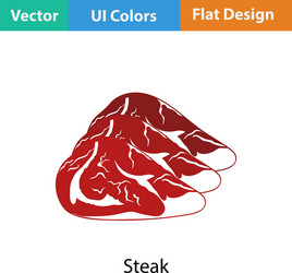 Logo raw meat Royalty Free Vector Image - VectorStock