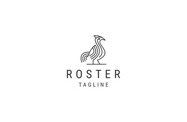 Roster logo Royalty Free Vector Image - VectorStock