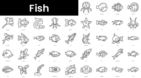 Simple Fish Outline Vector Images (over 12,000)