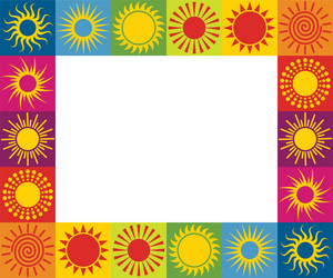 Frame template with happy kids Royalty Free Vector Image
