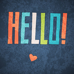 Hello Royalty Free Vector Image - VectorStock