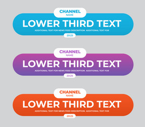 Lower third of the screen for titles Royalty Free Vector