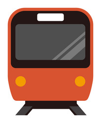 Train icon front view Royalty Free Vector Image