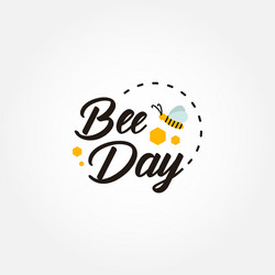 World bee day design for celebrate moment Vector Image