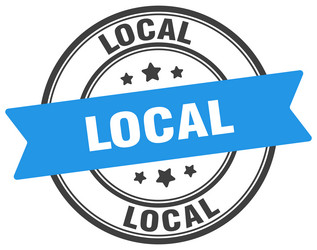 Local stamp label on transparent background Vector Image