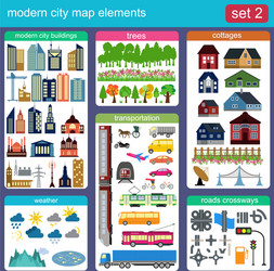 Cartoon city map Royalty Free Vector Image - VectorStock