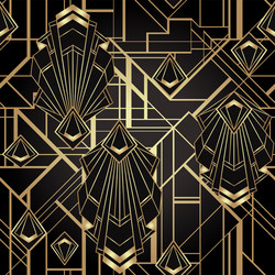 Abstract art deco geometric pattern 61 Royalty Free Vector