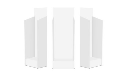 Shelf store supermarket mockup stand retail Vector Image