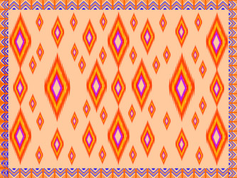 Traditional fabric pattern Royalty Free Vector Image