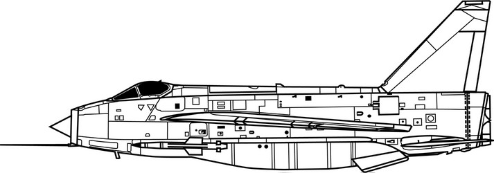 English electric p1a wg760 Royalty Free Vector Image