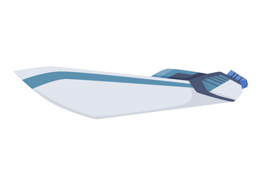 Water speedboat ship boat side view isolated Vector Image