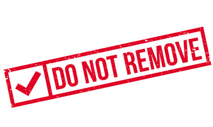 Do not remove rubber stamp Royalty Free Vector Image
