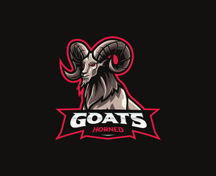 Goat man mascot logo design Royalty Free Vector Image