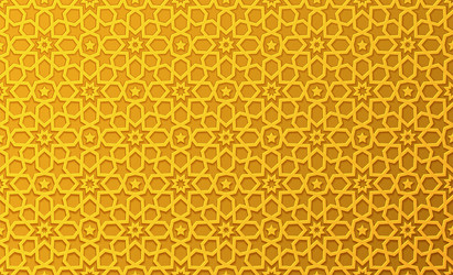 Background with 3d pattern in islamic ornament Vector Image