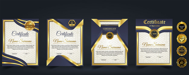 Modern design certificate layout concept simple Vector Image