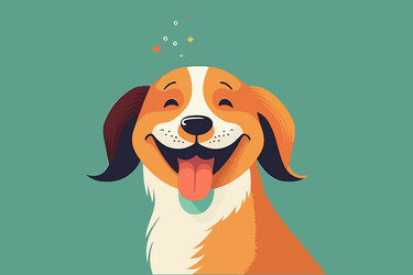 Funny dog Royalty Free Vector Image - VectorStock