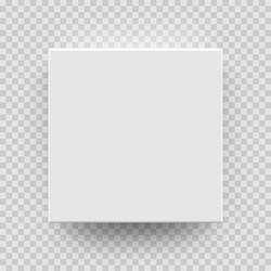 White box mock up model 3d top view model Vector Image