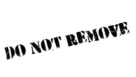 Do not remove rubber stamp Royalty Free Vector Image