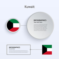 Kuwait star flag Royalty Free Vector Image - VectorStock