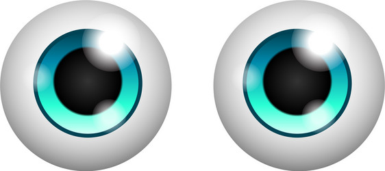 Eyes cartoon eyeballs Royalty Free Vector Image