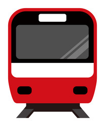 Train icon front view Royalty Free Vector Image