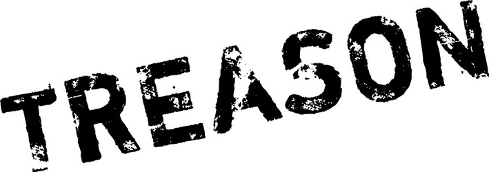 Treason rubber stamp Royalty Free Vector Image