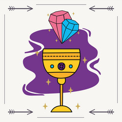 Tarot Cups Vector Images (over 250)