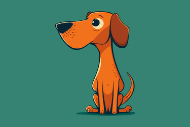 Funny dog Royalty Free Vector Image - VectorStock