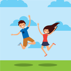 People having fun design Royalty Free Vector Image