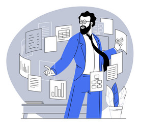 Teamwork business collection Royalty Free Vector Image