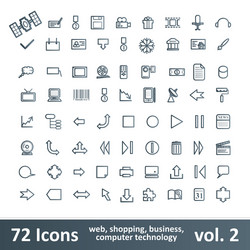 Web icons silver Royalty Free Vector Image - VectorStock