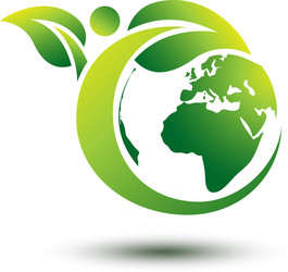Green earth2 Royalty Free Vector Image - VectorStock