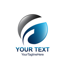 Abstract letter f as logo Royalty Free Vector Image