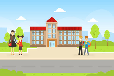 School Courtyard Vector Images (over 190)