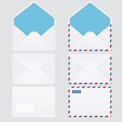 Airmail envelope frame international vintage Vector Image