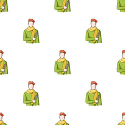 Paint roller icon in cartoon style isolated Vector Image