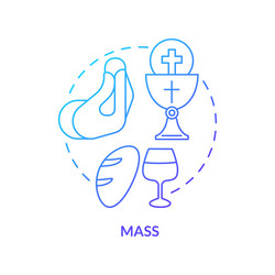 Salvation blue gradient concept icon Royalty Free Vector