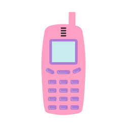 Pink Mobile Phone Icon