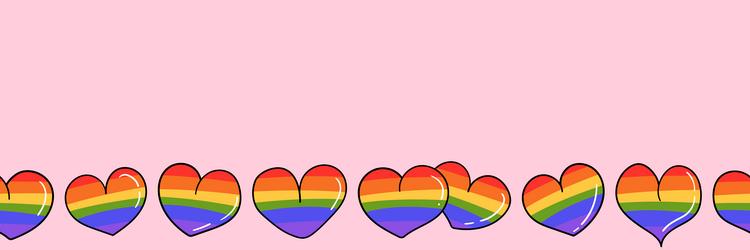 Pride month lgbtq background with rainbow flag Vector Image