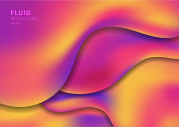 Colorful wave abstract background fluid gradient Vector Image