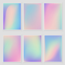 Set gradient background for mobile app design Vector Image