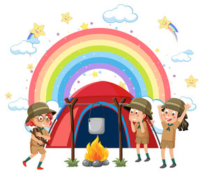 Kids Camping Clipart Vector Images (over 970)