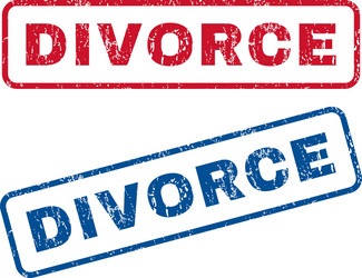 Divorce rubber stamp Royalty Free Vector Image