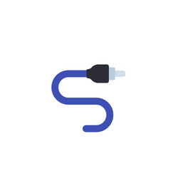 Audio cable jack connector Royalty Free Vector Image