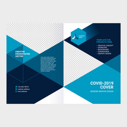 Design catalog cover booklet flyer creative Vector Image