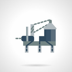 Oil rig color doodle simple icon Royalty Free Vector Image