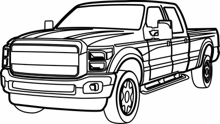 Ford F350 Truck Coloring Pages