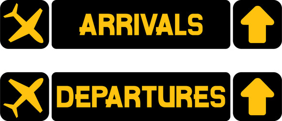 Airport Arrival Sign Vector Images (over 7,900)
