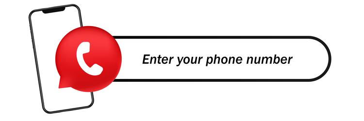 Contact us mobile phone call banner Royalty Free Vector